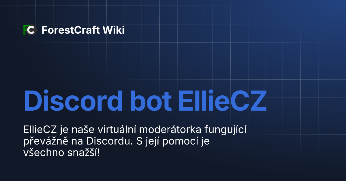 Discord bot EllieCZ | ForestCraft Wiki